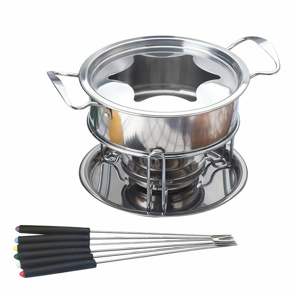 Stainless Steel Cheese Chocolate Fondue Set Meltin... – Vicedeal