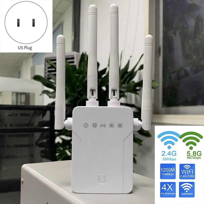 1200Mbps Dual Band 5Ghz Wireless Wifi Repeater Wif... – Grandado