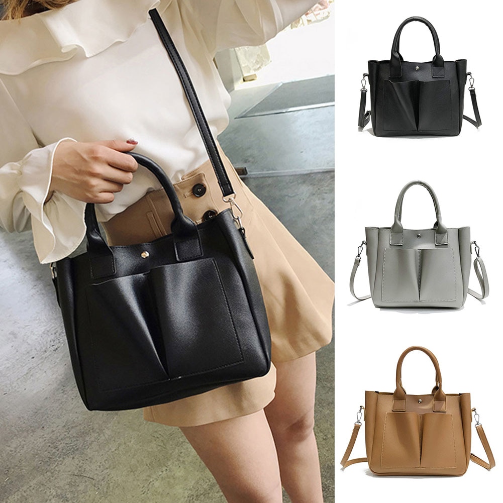 Pu Leather Bag Simple Handbags Famous Brands Women... – Grandado