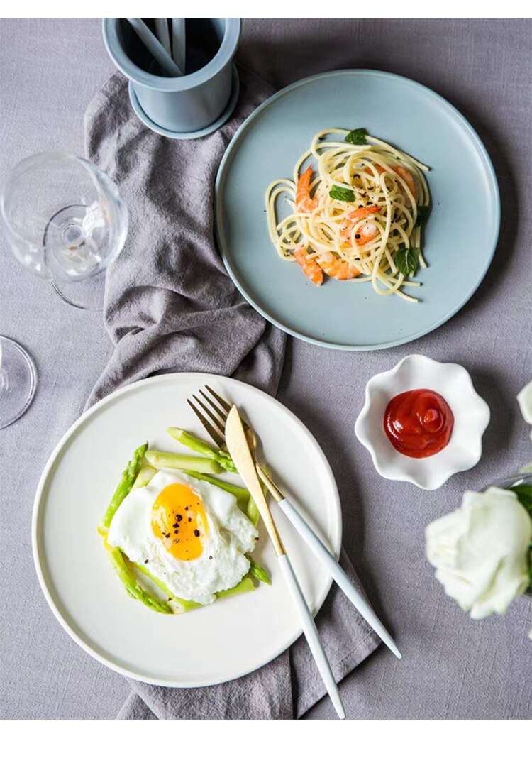 Original Nordic Ceramic food dish plate household ... – Grandado