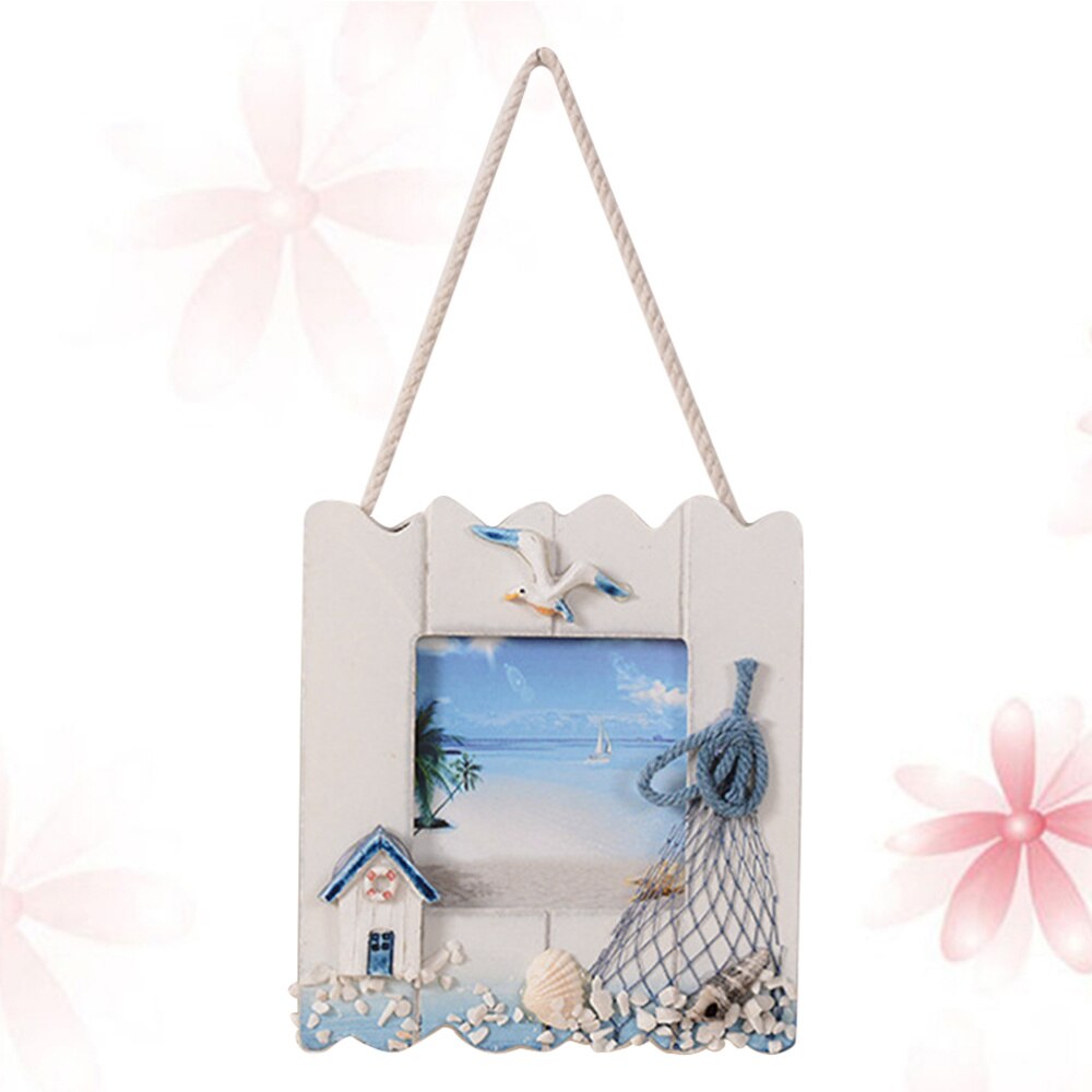 Modern DIY Wooden Photo Frames Romantic Sea Medite... – Grandado