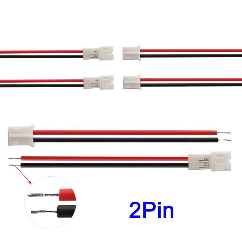 2/5/10Pair PH 2.0 Micro JST PH2.0 2-6pin maschio f... – Vicedeal
