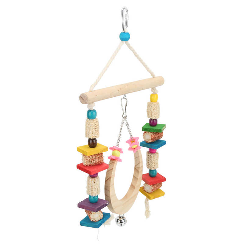 Bird Chewing Toys Parrot Swing Toys Log for Parrot... – Grandado
