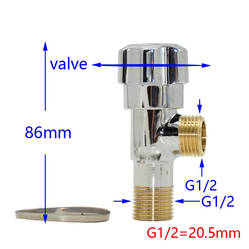 Brass 1/2 inch male 2- way water tap with valve Ba... – Grandado