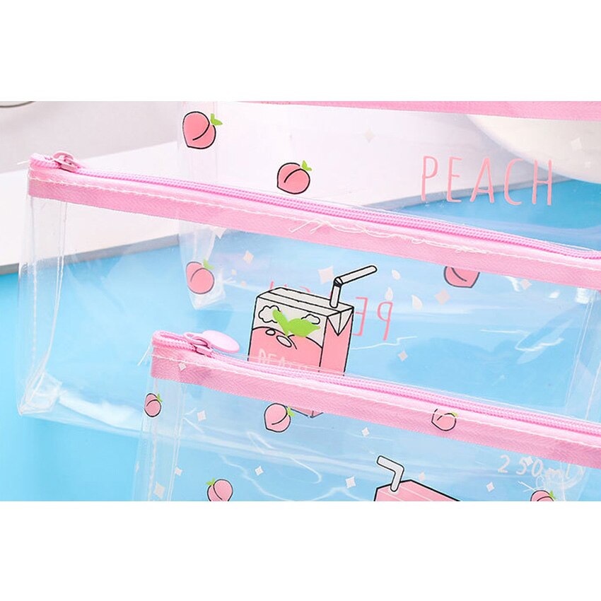 1pcs/pack Small Fresh Transparent Pencil Case Thre... – Vicedeal