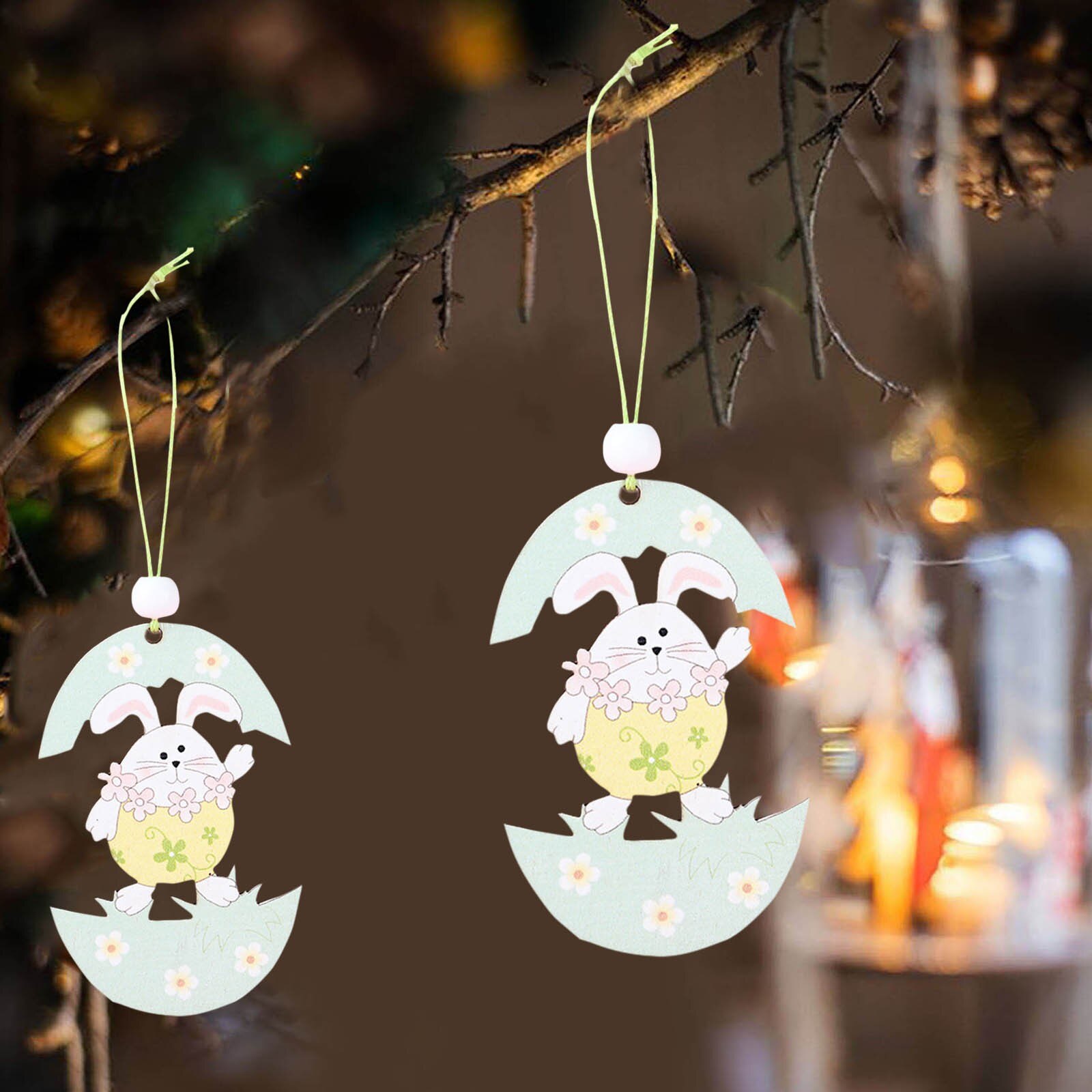 Wooden Easter Hanging Pendant Wall Door Decor Deco... – Vicedeal