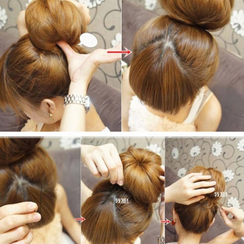 3 Pcs Donut Hair Bun Ring Shaper Hairstyle Maker T... – Grandado