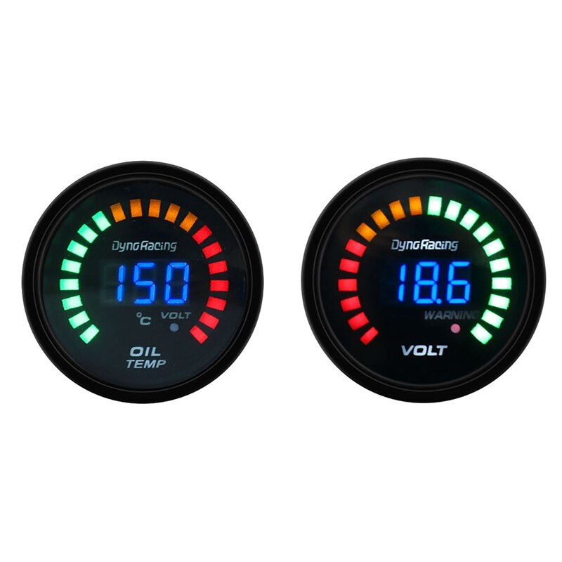 Dyno Racing 1 stücke 52Mm Auto Led Oil Temp Gauge ... – Vicedeal