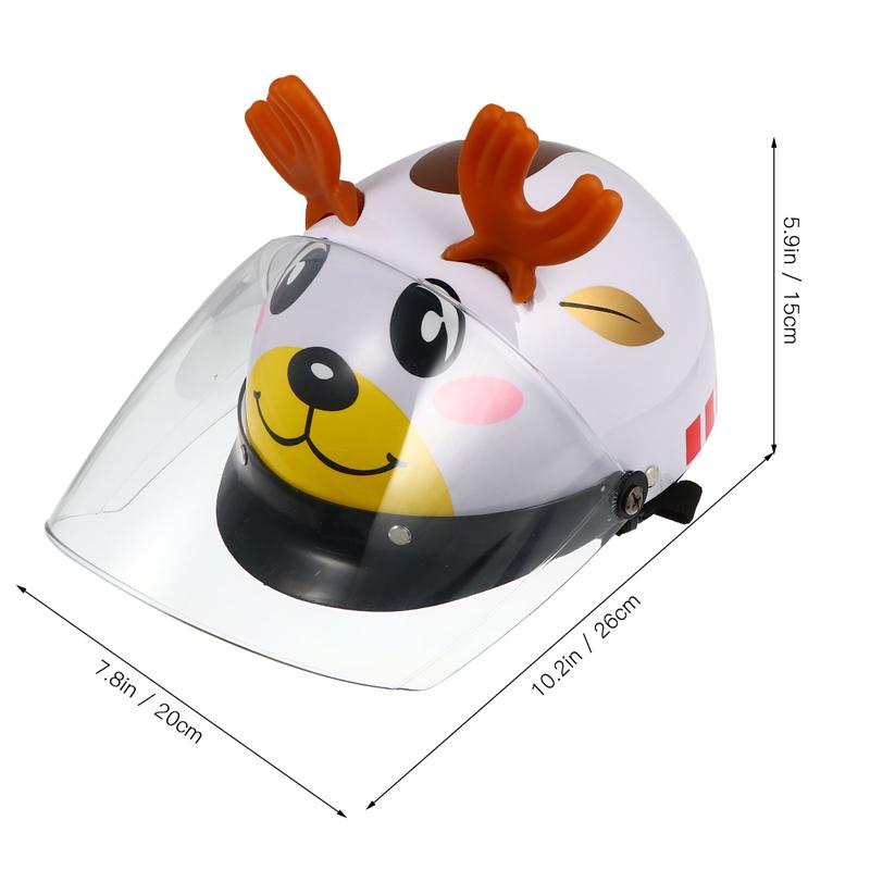 1 Set Kids Helmets Cartoon Motorbike Electric Vehi... – Vicedeal