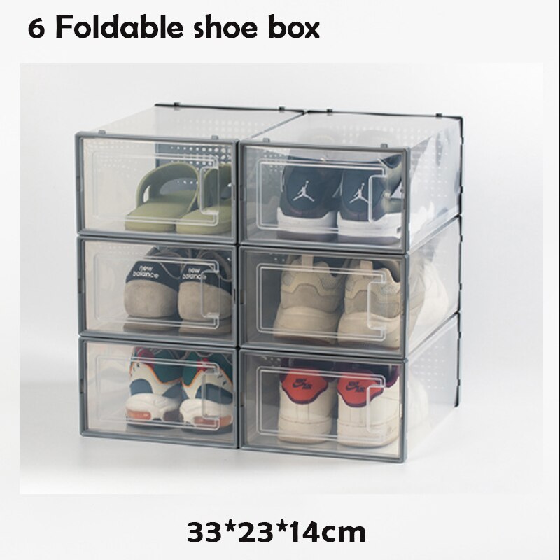 1/6pc Transparent Shoe Box Storage Shoe Boxes Thic... – Grandado