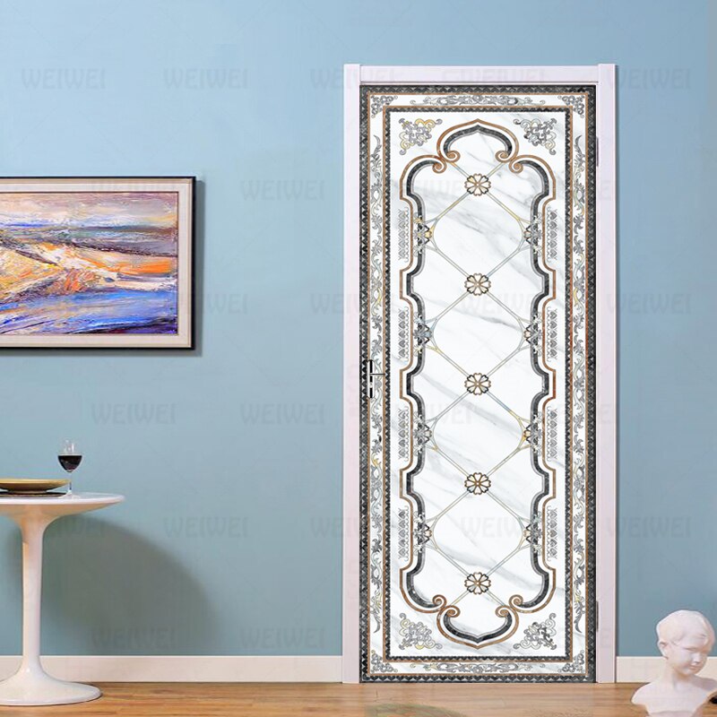 Pvc Waterdichte Zelfklevende Deur Sticker Marmer B... – Grandado