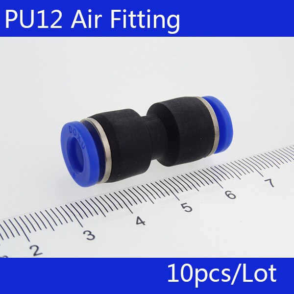 PU12 10Pcs 12Mm Tube Straight Connector One Touch ... – Grandado