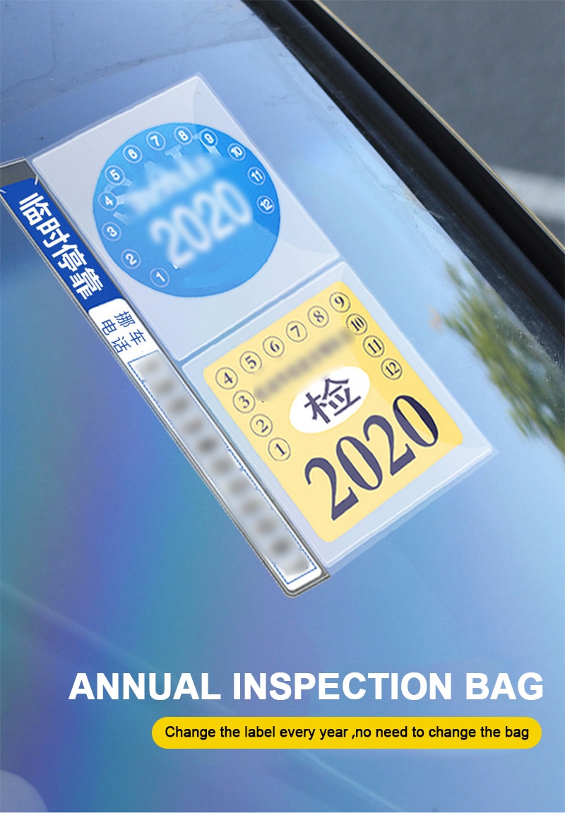 Car sticker Car free tear-proof bag annual inspect... – Vicedeal
