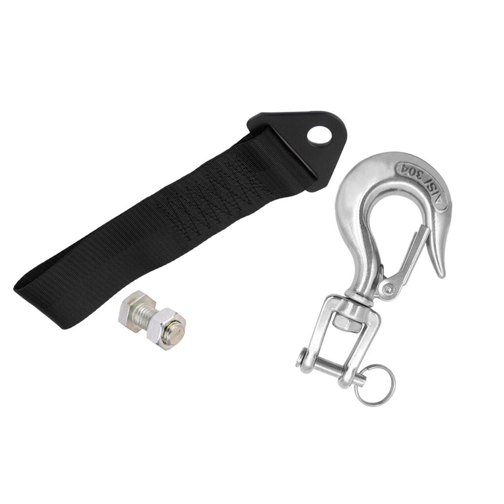 Nylon Winch Hook Pull Strap with Safety Latch - He... – Vicedeal