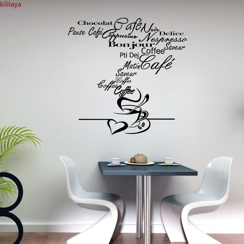 Kililaya Sticker French Cuisine Cafe Vinyl Wall Ap... – Grandado