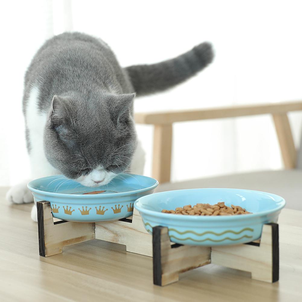 Ceramic Pet Bowl Cat Bowl Dog Bowl Cat Food Bowl S... – Vicedeal