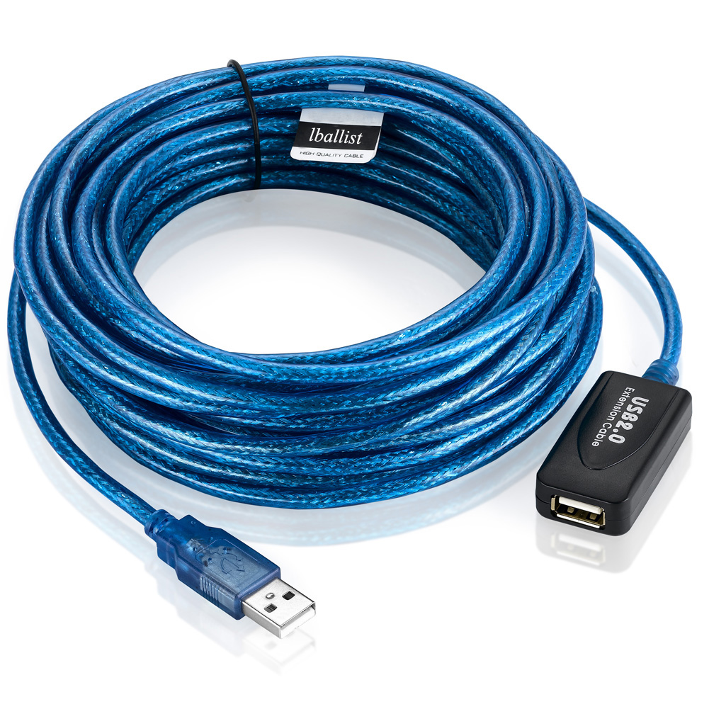 lballist Active Booster USB 2.0 Extension Cable Bu... – Grandado