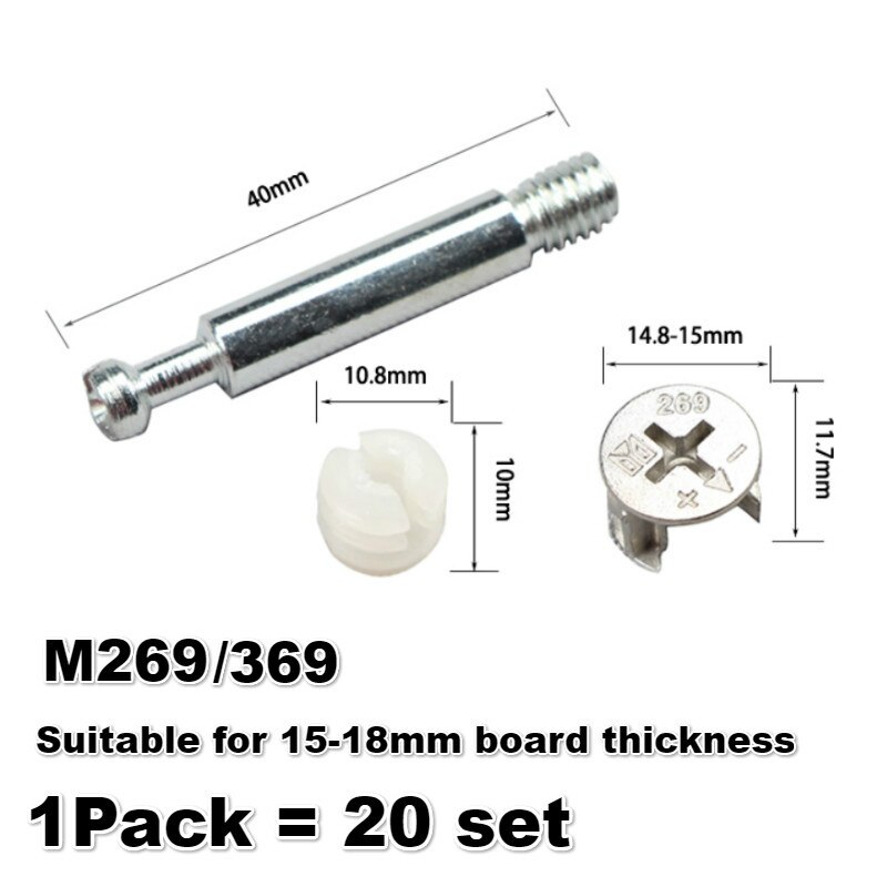 100pcs Wood Dowel Pins and 20pc Wheel Nut Connecto... – Grandado