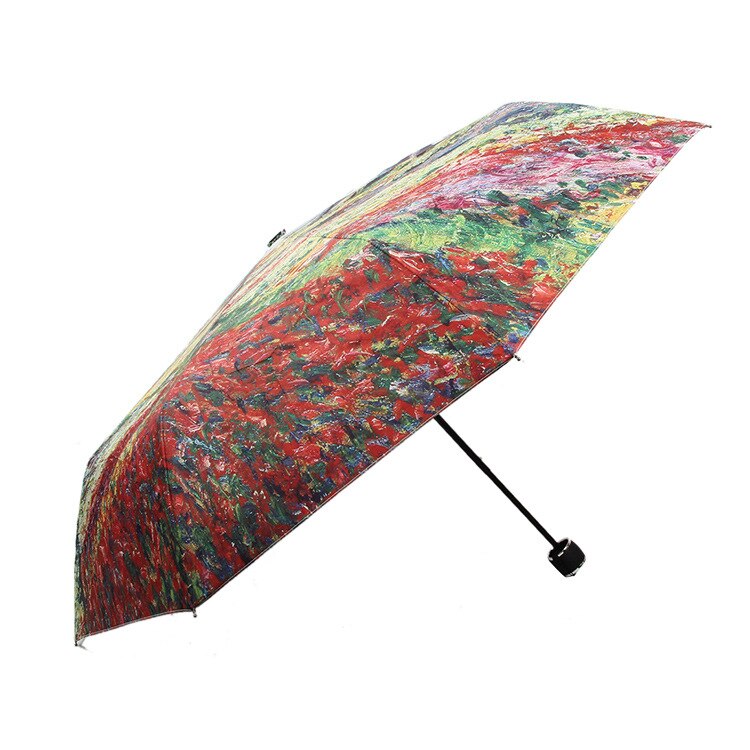 TIANQI Famous Oil Painting Umbrella Anti-uv Parosa... – Grandado