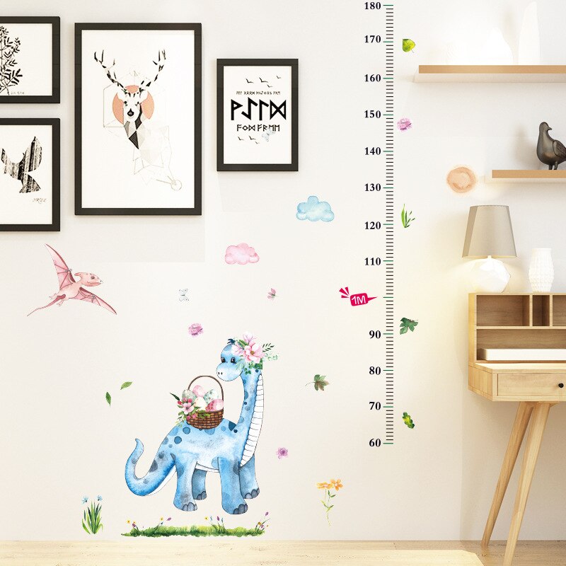 Zollor Colorful Dinosaurs Height Stickers Wall Sti... – Grandado