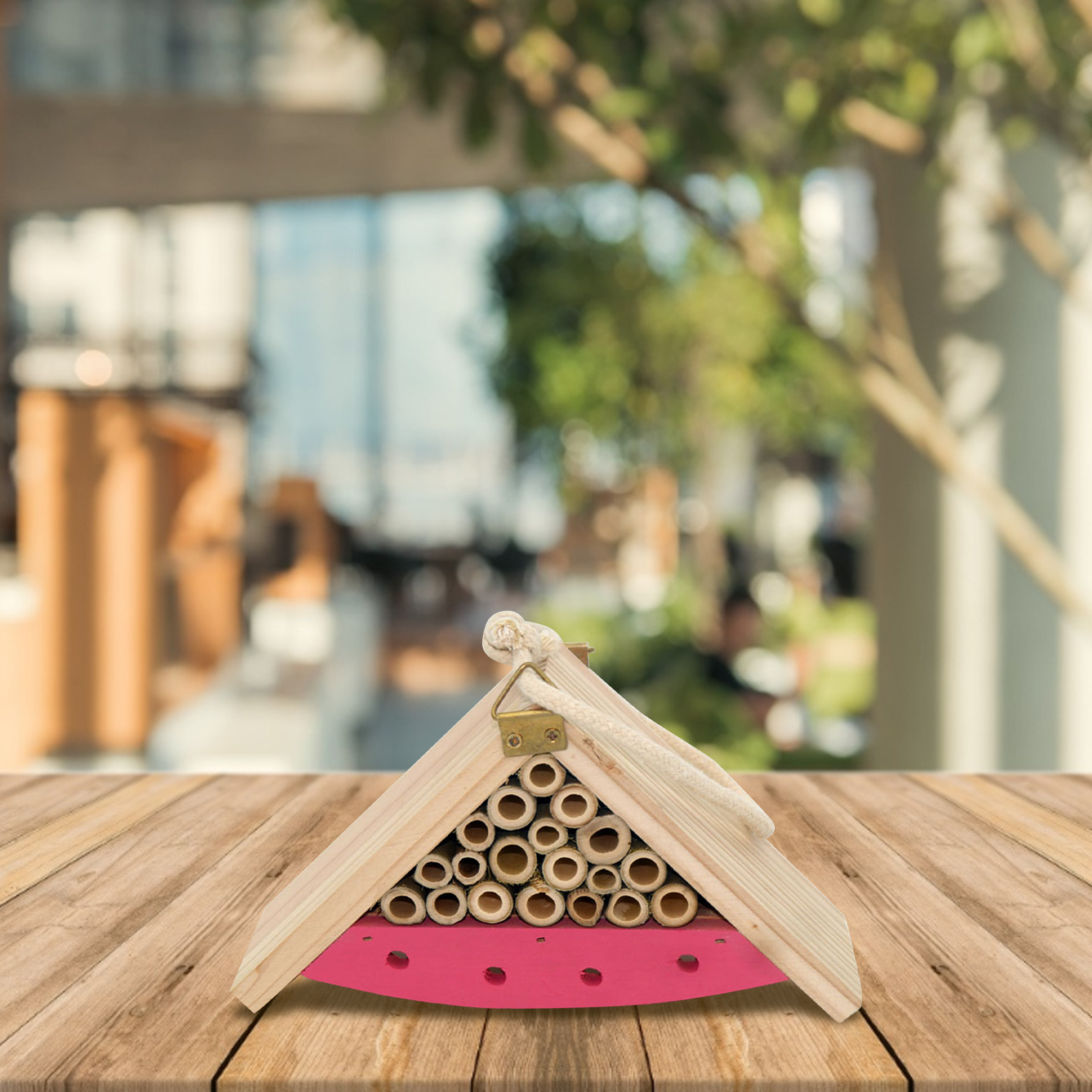 Painted Wooden Insect Bee House Wood Bug Room Hote... – Grandado