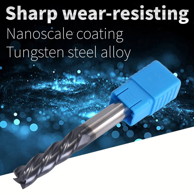 Endmill Snijden HRC50 4 Fluit Mill Metal Cutter Le... – Grandado