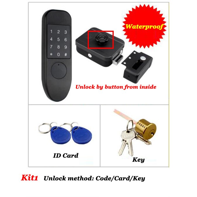 Waterproof Fingerprint lock Electric Door Lock Hid... – Vicedeal