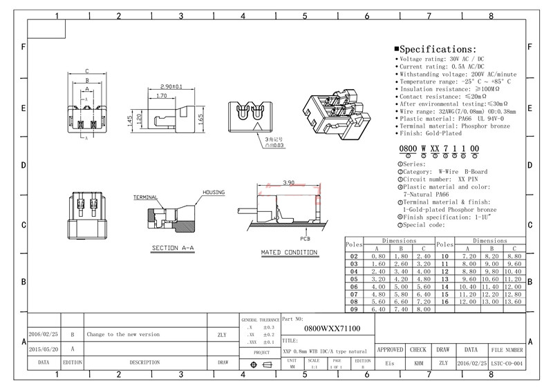 10PCS 0.8MM Pitch Connector Wire Harnesses Rubber ... – Grandado