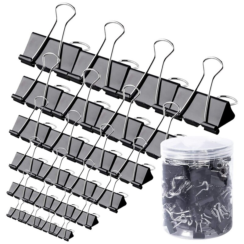 120Pcs Binder Clips Paper Clamps Assorted Paper Bi... – Grandado