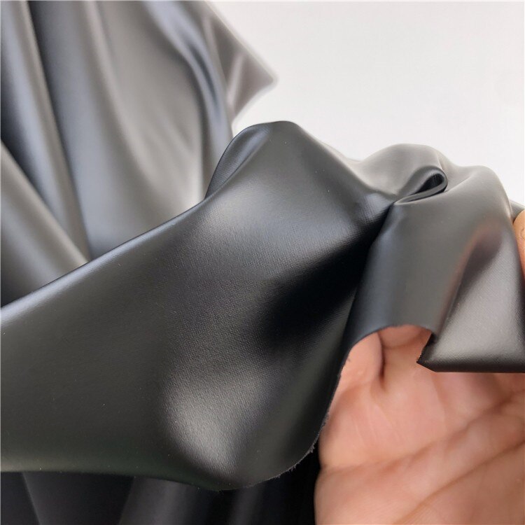 140cm*100cm Matte dark black matte baby leather Hi... – Grandado