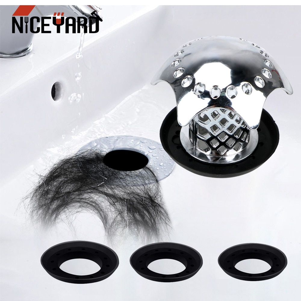 NICEYARD Shower Sink Drain Cover Prevents Hair Fro... – Vicedeal