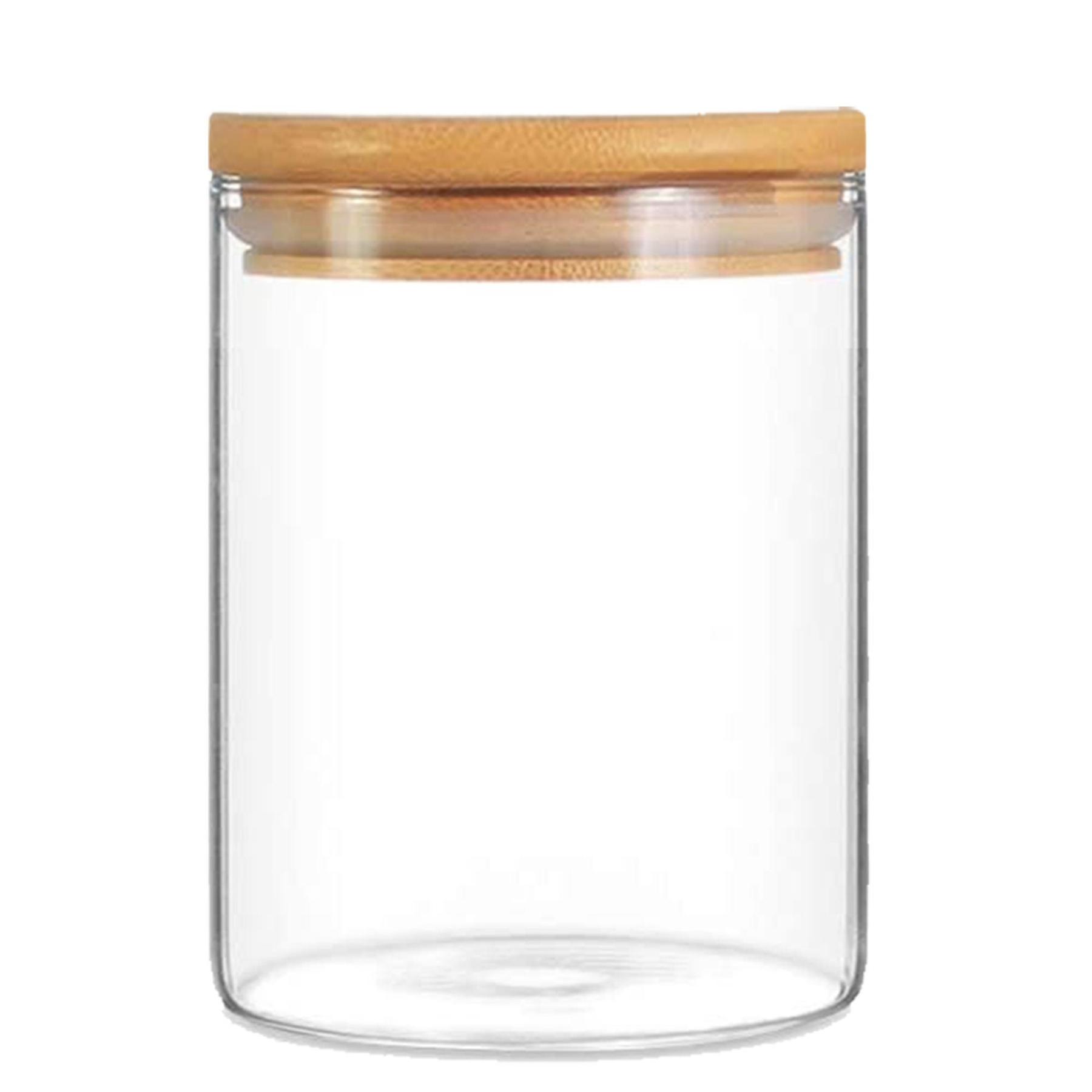 Bambus Vakuum Deckel Jar Spice Borosilikatglas Con... – Vicedeal