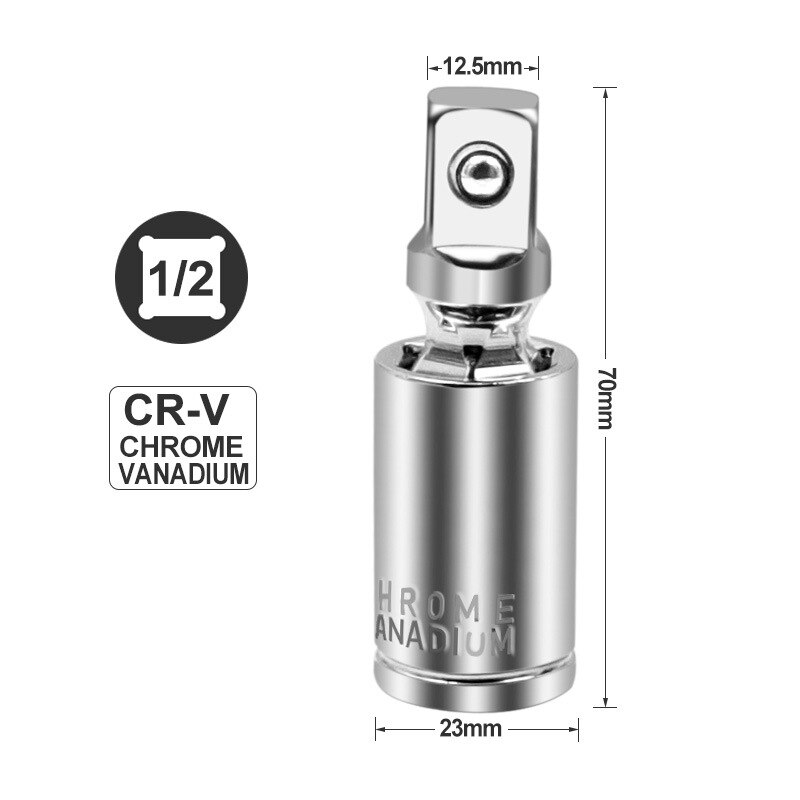 1/4" 3/8" 1/2" Universal Joint Set ... – Vicedeal