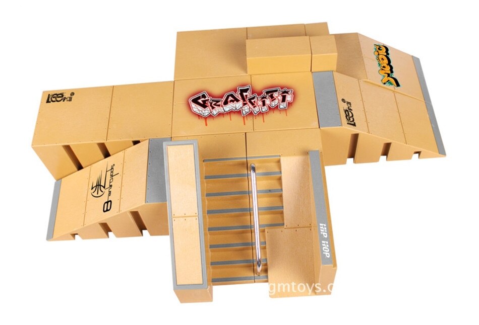 8pcs Skate Park Kit Ramp Parts for Finger Board Sp... – Grandado