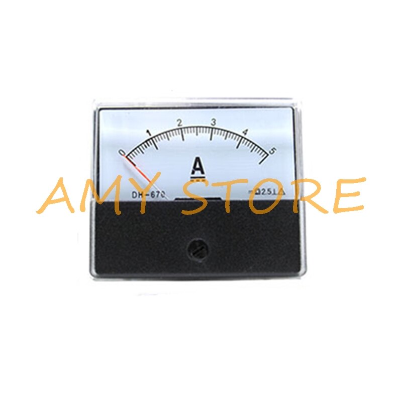 DH-670 Accuracy DC 0-5A Analog Panel Meter Ammeter... – Grandado