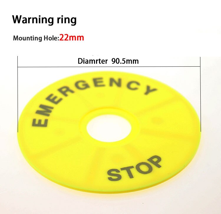 Mounting hole 22mm emergency stop button warning r... – Grandado