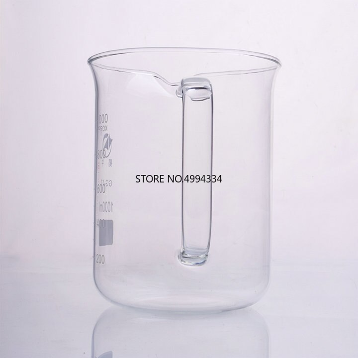 1 Pc/500 1000 2000ml Glazen beker met handvat voor... – Vicedeal