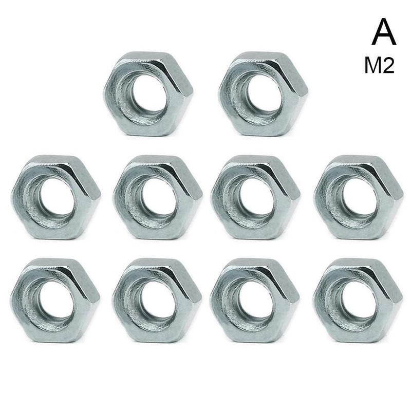 10pcs M2 M3 M4 M5 M6 M8 M10 M12 Hex Full Nut Hexag... – Vicedeal