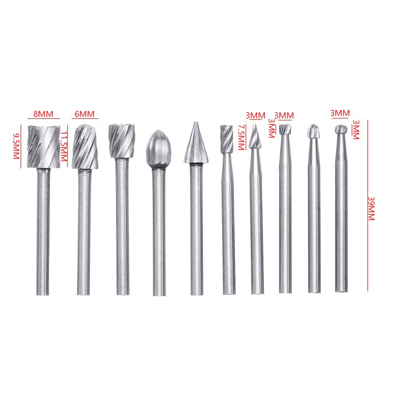 100Pcs 3mm HSS Routing Rotary Burr Bestand Set Fre... – Grandado