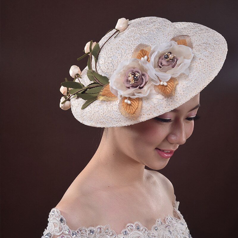 Champagne Bridal Hats Vintage wedding hats and fas... – Grandado