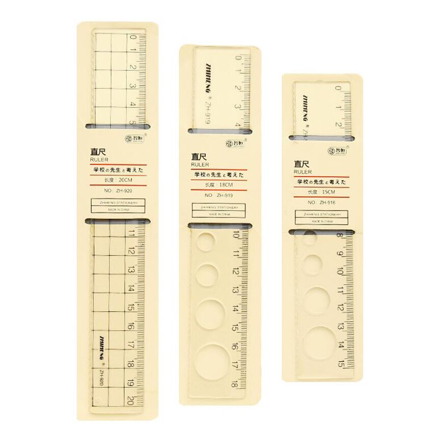 15/18/20cm Candy-colored plastic ruler Measuring S... – Grandado