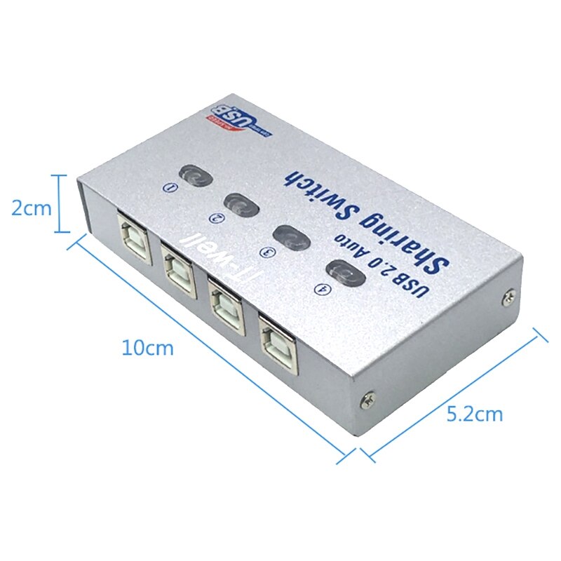 IT-Well USB Printer Sharer, 4-Port Automatic Switc... – Grandado