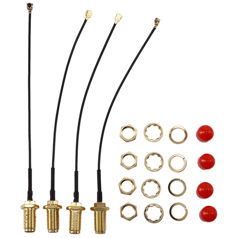 4Pcs 25cm U.FL(IPEX/IPX) Mini PCI To RP-SMA Female... – Grandado