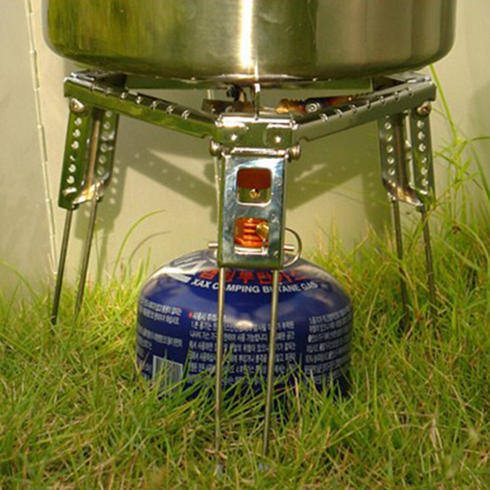 Outdoor Cooking Camping Portable Folding Stainless Steel Triangle ...