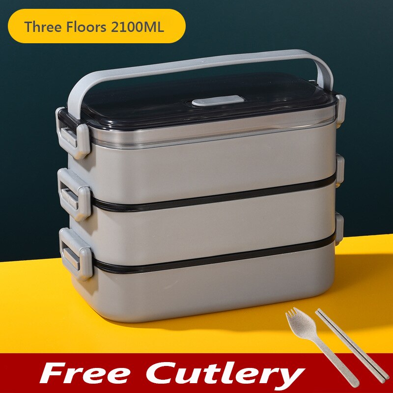 Portable Lunch Box Multilayer Stainless Steel Bent... – Vicedeal