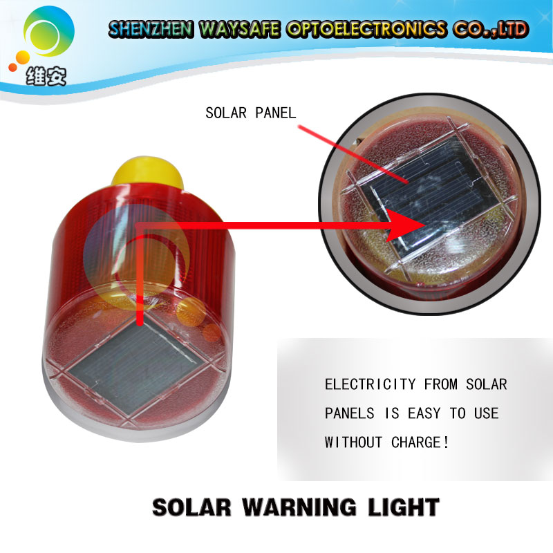 plastic housing solar panel flash mode road safety... – Grandado