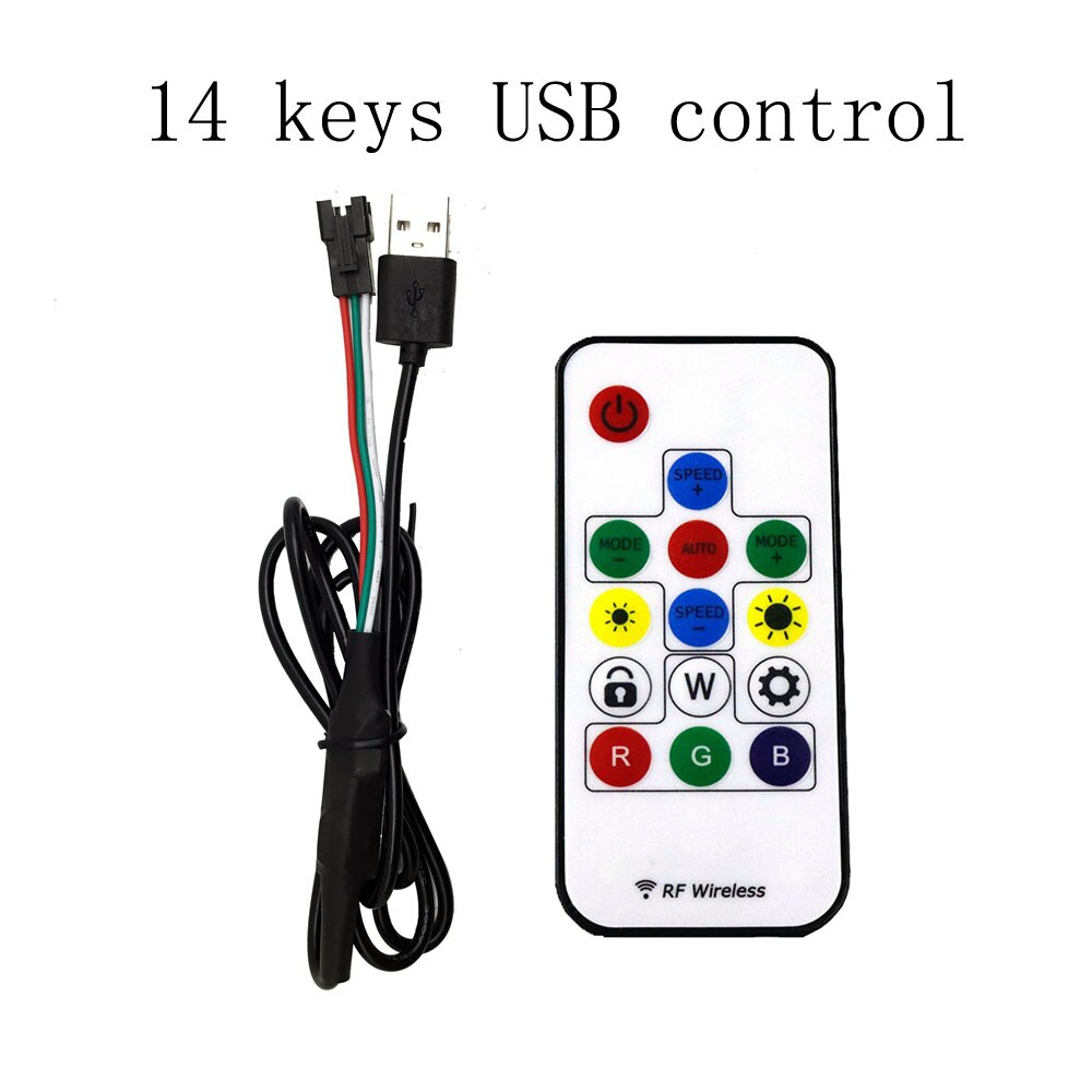 USB Pixel RGB LED Strip Remote Controller Mini 3ke... – Vicedeal