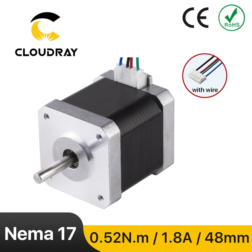 Cloudray 48mm Nema 17 Stepper Motor 52N.cm 1.8A 2 ... – Grandado