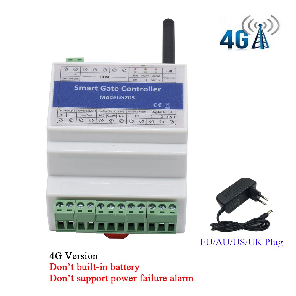 Din-Rail Gsm 4G Sms Enkele Relais Gate Opener On/O... – Grandado