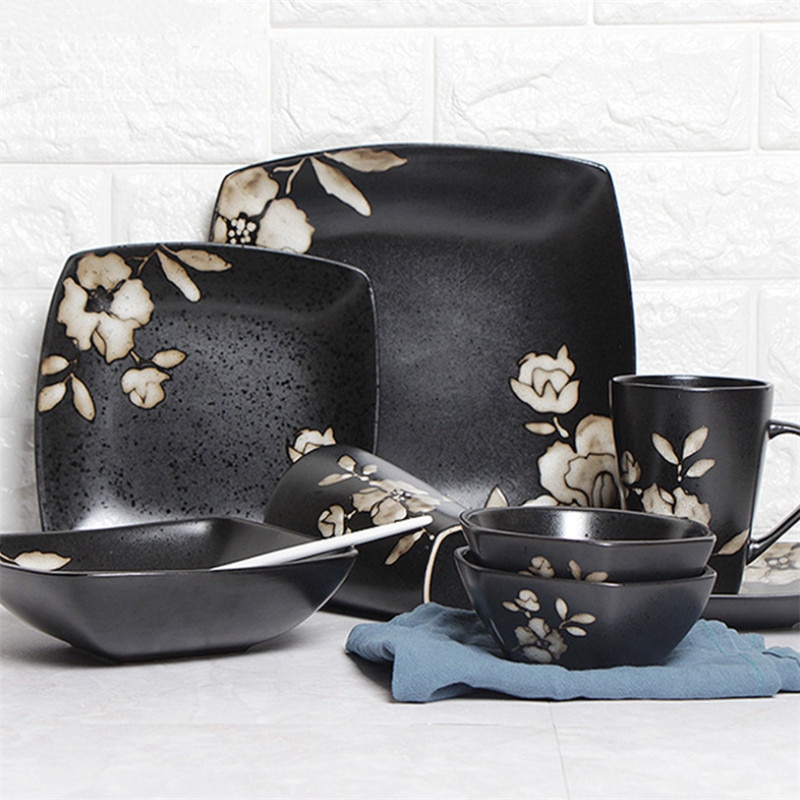 Japanese Handmade Ceramic Dinnerware Dinner Plate ... – Vicedeal